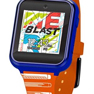 Accutime Nerf Kids Orange Educational Learning Touchscreen Smart Watch Toy for Girls, Boys, Toddlers - Selfie Cam, Learning Games, Alarm, Calculator, Pedometer & More (Model: NRF4020AZ)