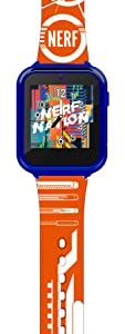 Accutime Nerf Kids Orange Educational Learning Touchscreen Smart Watch Toy for Girls, Boys, Toddlers - Selfie Cam, Learning Games, Alarm, Calculator, Pedometer & More (Model: NRF4020AZ)