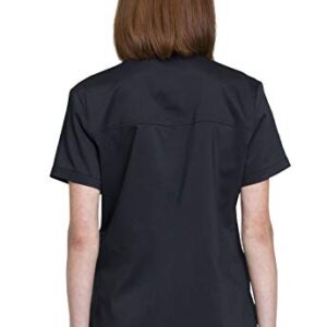 Cherokee Women Scrubs Top Workwear Revolution Tuckable V-Neck O.R WW657, S, Black