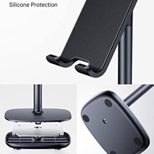 UGREEN Cell Phone Stand for Desk Adjustable Phone Holder Cradle Office Desk Accessories Weighted Base Compatible with iPhone 14 Pro Plus 13 12 Pro Max 11 SE XS XR Samsung Galaxy S23 Black