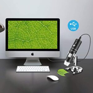 STPCTOU Wireless Digital Microscope 50X-1000X 1080P Handheld Portable Mini WiFi USB Microscope Camera with 8 LED Lights for iPhone/iPad/Smartphone/Tablet/PC