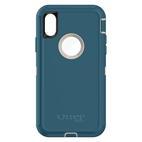 OtterBox Defender Series Case for iPhone X & iPhone Xs (ONLY), Case Only - Bulk Packaging - Big SUR (Pale Beige/Corsair)