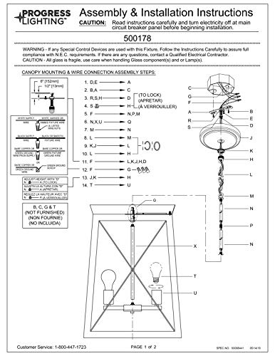 Progress Lighting P500178-020 Briarwood Hall & Foyer, Bronze