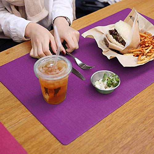 Desk Pad, Purple Desk Blotter,zxtrby Mouse Mat for Office Home Desk Protector pad Waterproof Cotton & Nano Technology Water 24''x14'' (Purple)