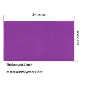 Desk Pad, Purple Desk Blotter,zxtrby Mouse Mat for Office Home Desk Protector pad Waterproof Cotton & Nano Technology Water 24''x14'' (Purple)