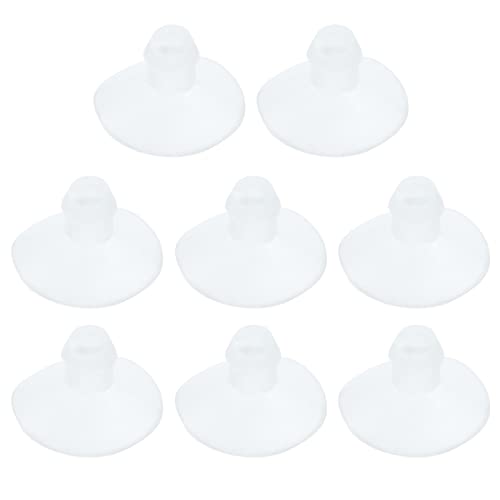 Antrader 18mm/0.7" Furniture Desk Glass Rubber Transparent Anti-Collision Suction Cups Sucker Hanger Pads for Glass Plastic Without Hooks, Pack of 8