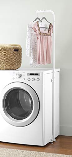 Whitmor Magnetic Laundry Valet Hanging Rod - White