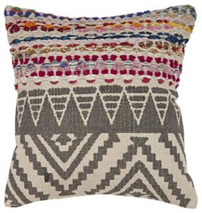 lr home boho geometric throw pillow 18" x 18" multi