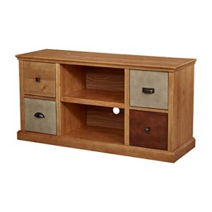 amazon brand – ravenna home classic solid wood media center, 47"w