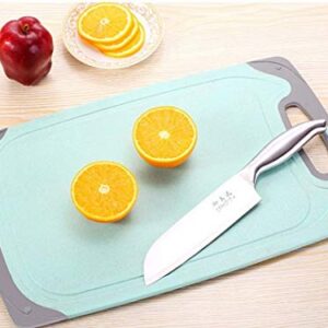 FLYINGSEA Cutting Boards For Kitchen, Anti-Skid Eco-Wheat Straw Vegetable Board Set (3 Pcs), Dishwasher Safe (Light green)