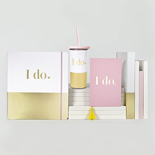 Kate Spade New York Women's Pink Bridal Journal, 8.25" x 5.25" Bound Notebook with 200 Lined Pages, I Do