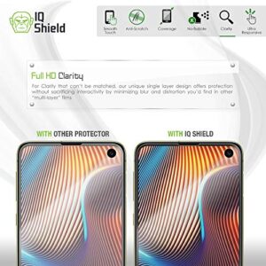 IQShield Screen Protector Compatible with Galaxy S10e 5.8 inch (2-Pack)(Case Friendly) Anti-Bubble Clear TPU Film