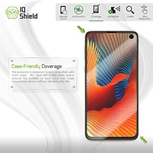 IQShield Screen Protector Compatible with Galaxy S10e 5.8 inch (2-Pack)(Case Friendly) Anti-Bubble Clear TPU Film