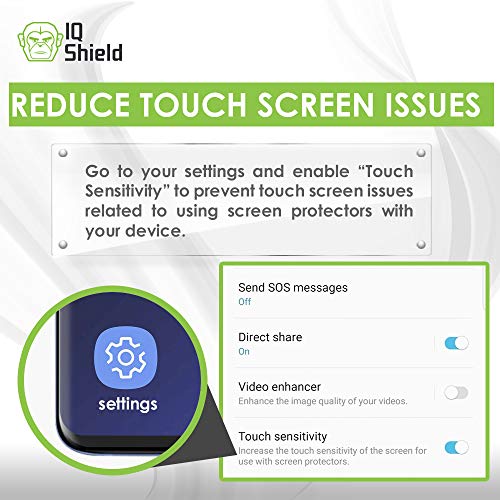 IQShield Screen Protector Compatible with Galaxy S10e 5.8 inch (2-Pack)(Case Friendly) Anti-Bubble Clear TPU Film