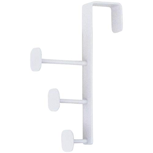 TOYO CASE FRAMO Over The Door Hanger Hook for Clothes, Hats, Coats, Bags, Towels Wing White