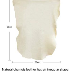 VIVOTE Chamois Cloth for Car Natural Chamois Leather Car Chamois Drying Towel,60 cm X 80 cm 5.8 Square FT