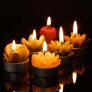 WANGMINGTU Succulent Cactus Tea Light Candles Unscented 6pcs Assorted for Birthday Party Favors Wedding Decor Gift Sets