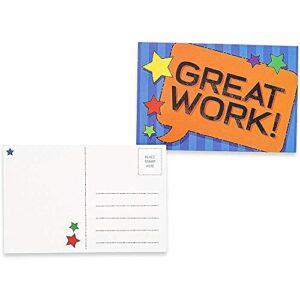 96 Pack Motivational Postcards for Kids and Students, Classroom Supplies (6x4 in)