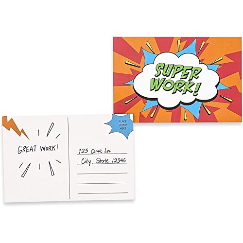 96 Pack Motivational Postcards for Kids and Students, Classroom Supplies (6x4 in)