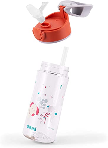 SIGG - Kids Miracle Water Bottle - Puppy Friends - Lightweight Tritan with Leak-Proof Lid - One Hand Children's Drink Bottle - 15 Oz (8731.80)