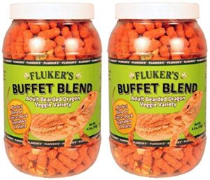 flukers adult bearded dragon veggie variety diet, 4.5 ounce