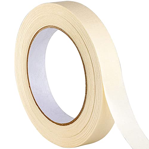 No-Residue 1 In, 60 Yd Masking Tape 1 Pk. Easy-Tear Pro-Grade Removable Painters Tape Great for Home Office or Commercial Contractor. Clean, Drip-Free Painting with Wide Crepe Paper Rolls.