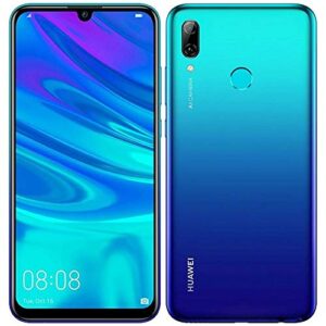 huawei p smart 2019 (32gb, 3gb) 6.21" fhd+ display, dual camera, 3400 mah battery, 4g lte gsm dual sim global unlocked (pot-lx3) - international version - no warranty (blue)