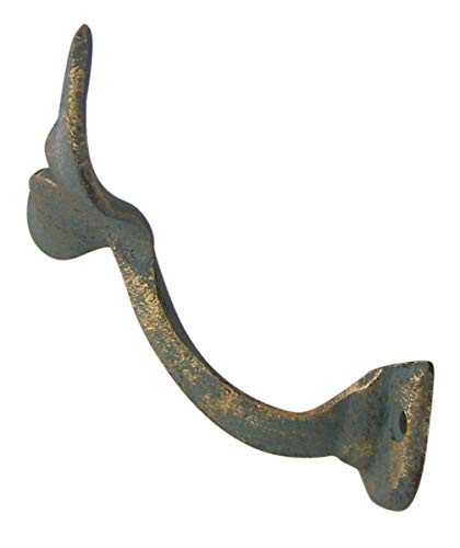 Whale Tail Cast Iron Wall Hook 4 3/4 Inch (Set of 3)