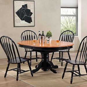 Sunset Trading Black Cherry Selections Dining Table, Distressed Antique rub