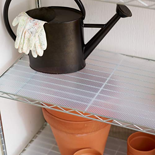 EasyLiner Clear Classic Shelf Liner - Durable Non Adhesive Fridge Liner - Easy to Install & Clean - Kitchen Liner Mat for Fridge Shelves - Food Safe Removable Shelf Liner - 20in. x 24ft. - Clear