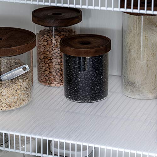 EasyLiner Clear Classic Shelf Liner - Durable Non Adhesive Fridge Liner - Easy to Install & Clean - Kitchen Liner Mat for Fridge Shelves - Food Safe Removable Shelf Liner - 20in. x 24ft. - Clear