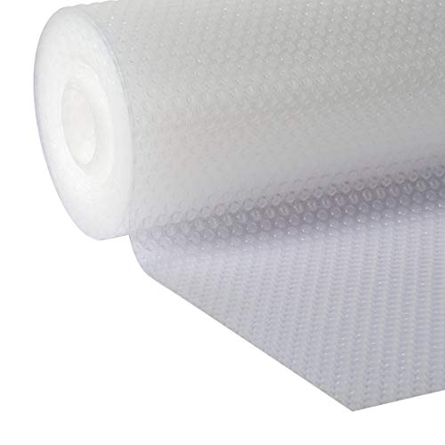 EasyLiner Clear Classic Shelf Liner - Durable Non Adhesive Fridge Liner - Easy to Install & Clean - Kitchen Liner Mat for Fridge Shelves - Food Safe Removable Shelf Liner - 20in. x 24ft. - Clear