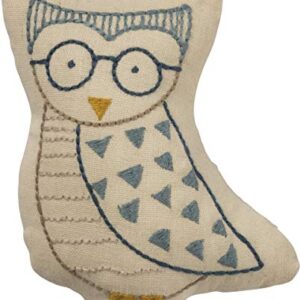 Primitives by Kathy Softie Throw Pillow, 5 x 4-Inches, Owl