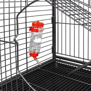 ZENY 37-inch Metal Ferret Chinchilla Cage with 2 Front Doors 4 Levels Small Animal Hutch for Squirrel/Rabbit/Rat Indoor Outdoor Use, Black