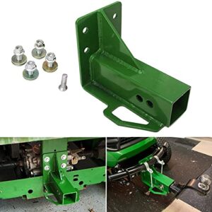 elitewill lawn mower garden tractor trailer hitch receiver rear attachment green compatible with john deere deer gator 4x2 6x4