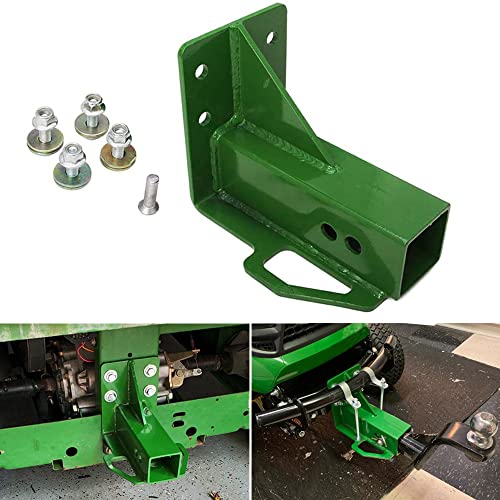 ELITEWILL Lawn Mower Garden Tractor Trailer Hitch Receiver Rear Attachment Green Compatible with John Deere Deer Gator 4x2 6x4