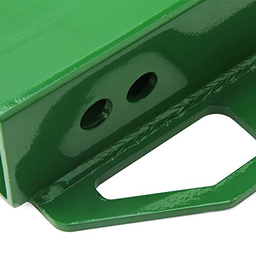 ELITEWILL Lawn Mower Garden Tractor Trailer Hitch Receiver Rear Attachment Green Compatible with John Deere Deer Gator 4x2 6x4