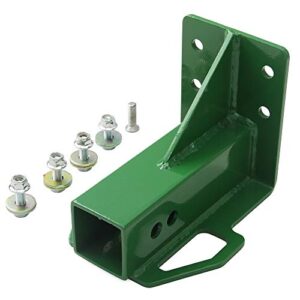 ELITEWILL Lawn Mower Garden Tractor Trailer Hitch Receiver Rear Attachment Green Compatible with John Deere Deer Gator 4x2 6x4