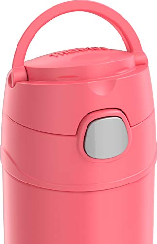 THERMOS FUNTAINER 16 Ounce Stainless Steel Bottle, Coral