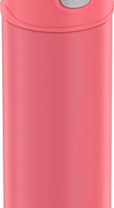 THERMOS FUNTAINER 16 Ounce Stainless Steel Bottle, Coral