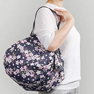 Marna S464OU Shupatto Compact Bag, M, Japanese Fan, Instantly Foldable, Eco Bag, Foldable, Durable, Japanese Pattern