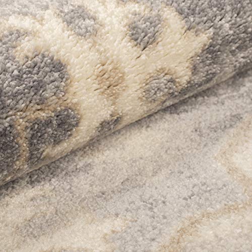 SUPERIOR Vintage Tilly Area Rug, 7' 10" x 10', Light Grey