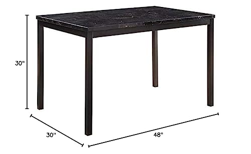 Homelegance Tempe 48" x 30" Dining Table, Black