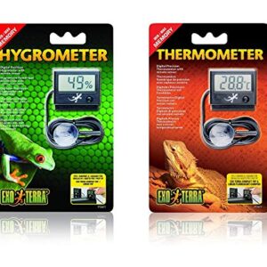 Exo Terra LED Thermometer and Hygrometer Bundle for Reptile Terrariums