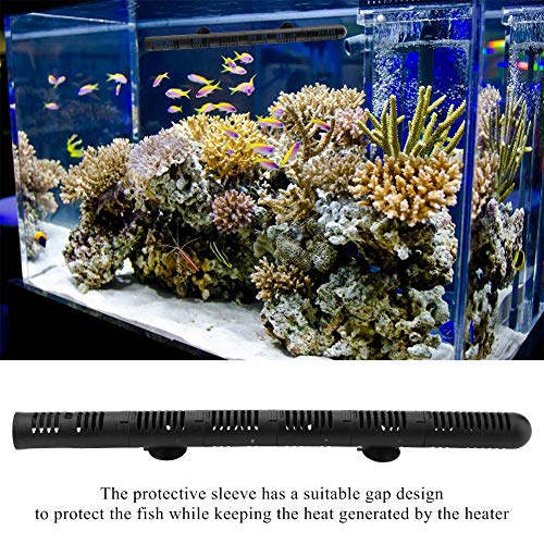 Garosa Aquarium Heater Guard Protector Heat-Resistant Fish Tank Heating Rod Sleeve Durable Heater Protection Cover with Suction Cups