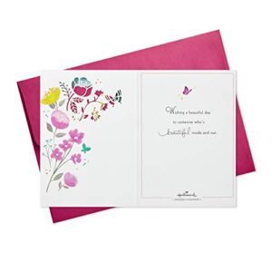 Hallmark Paper Wonder Displayable Pop Up Birthday Card for Her (Beautiful Butterflies and Flowers)