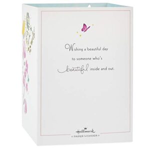 Hallmark Paper Wonder Displayable Pop Up Birthday Card for Her (Beautiful Butterflies and Flowers)