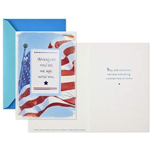 Hallmark Military Deployment Card (Wherever You Go Removable Keepsake Card)