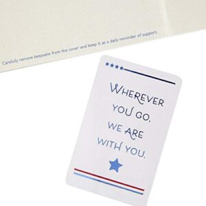 Hallmark Military Deployment Card (Wherever You Go Removable Keepsake Card)