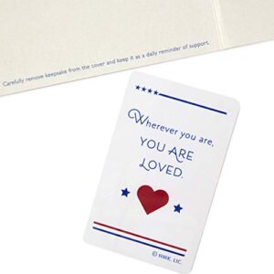 Hallmark Military Deployment Card (Wherever You Go Removable Keepsake Card)